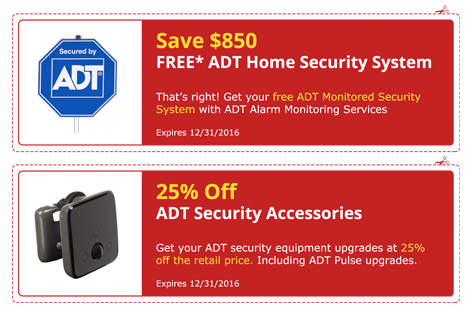 Warning: These ADT Specials and ADT Coupons are Irresistible