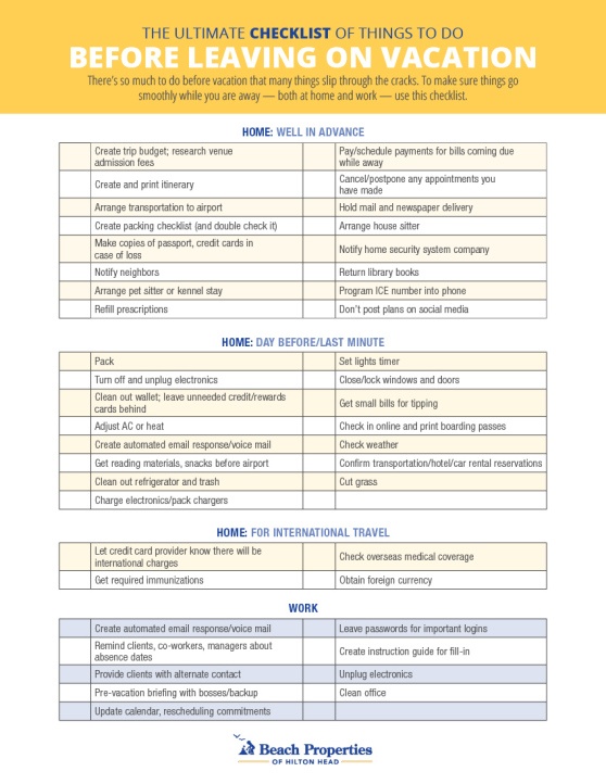 Your Ultimate Checklist for Summer Vacation Safety